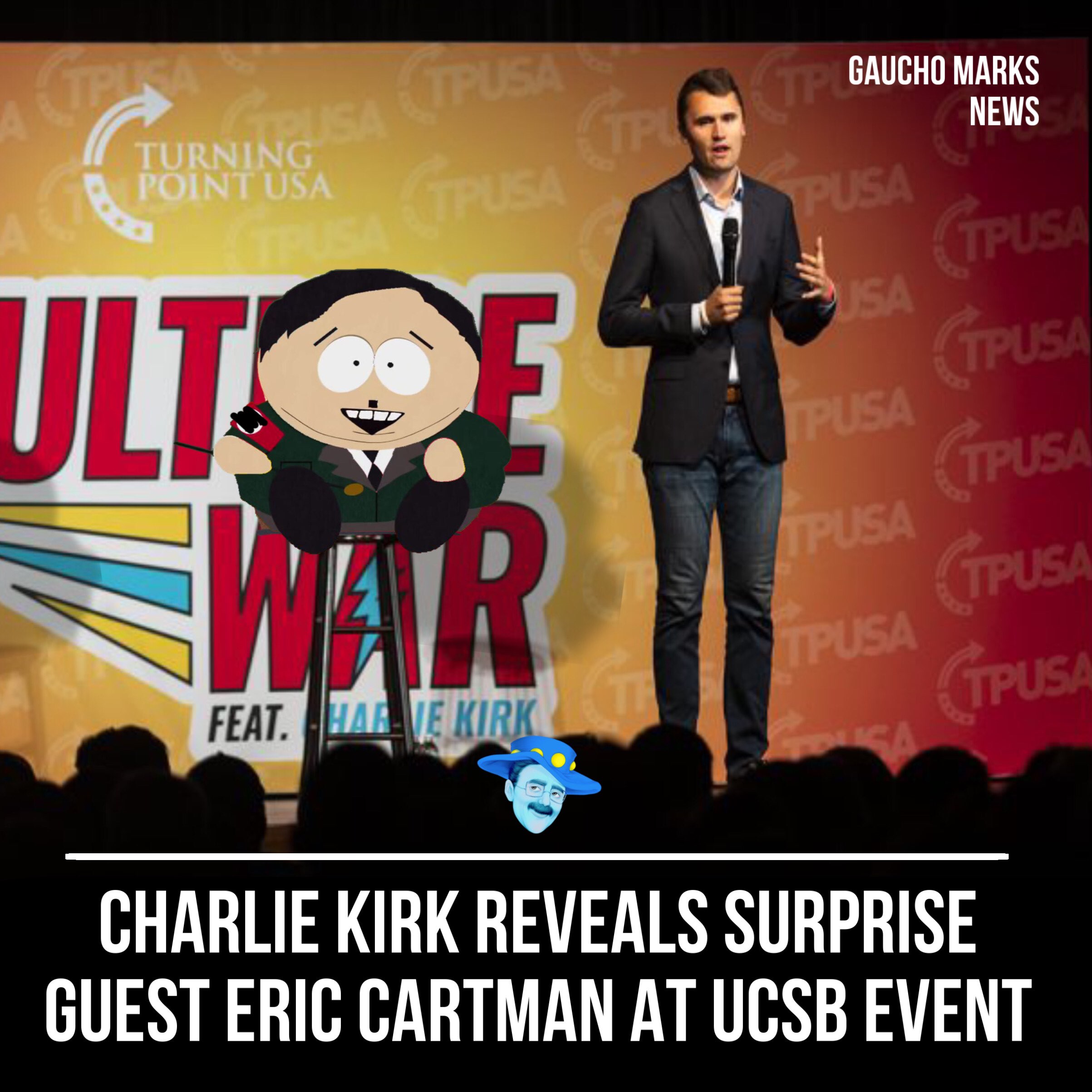 Charlie Kirk Reveals Surprise Guest Eric Cartman at UCSB Event – Gaucho ...